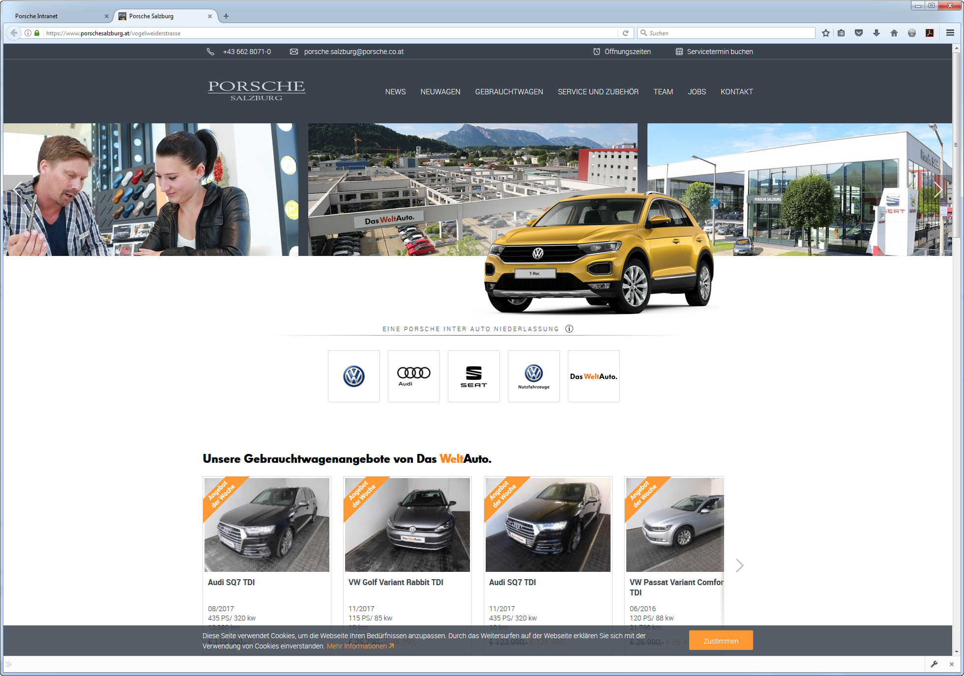 Online car dealership - Porsche Informatik